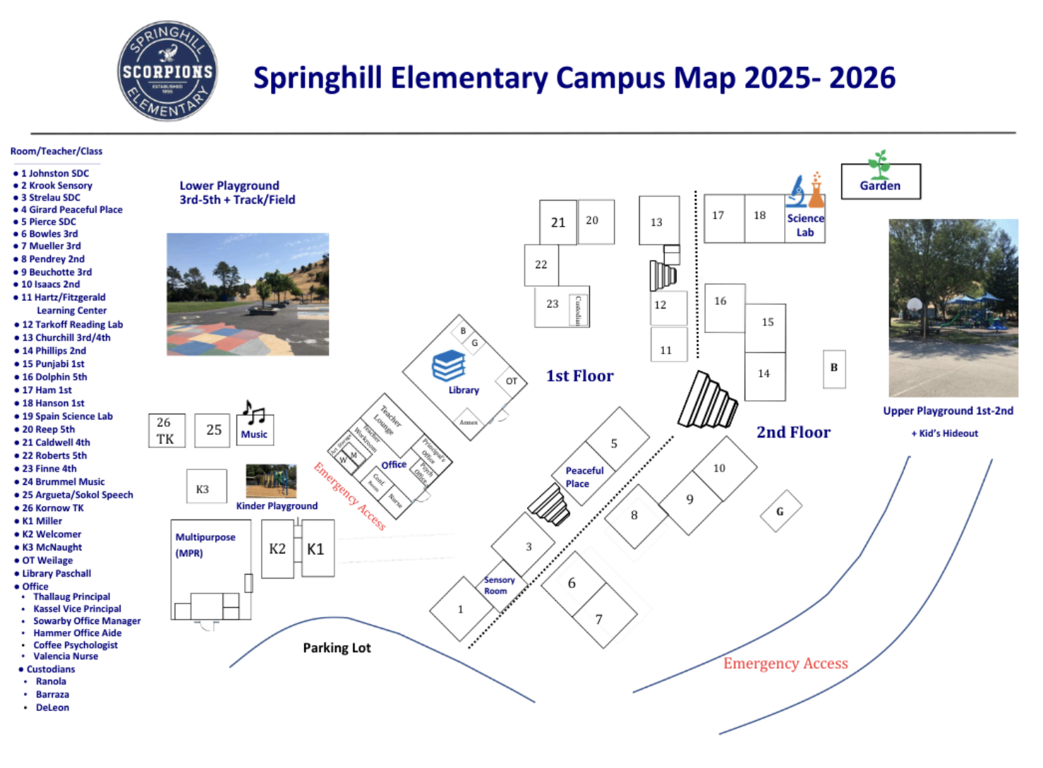 Springhill Campus Map – Important Information – Springhill Elementary