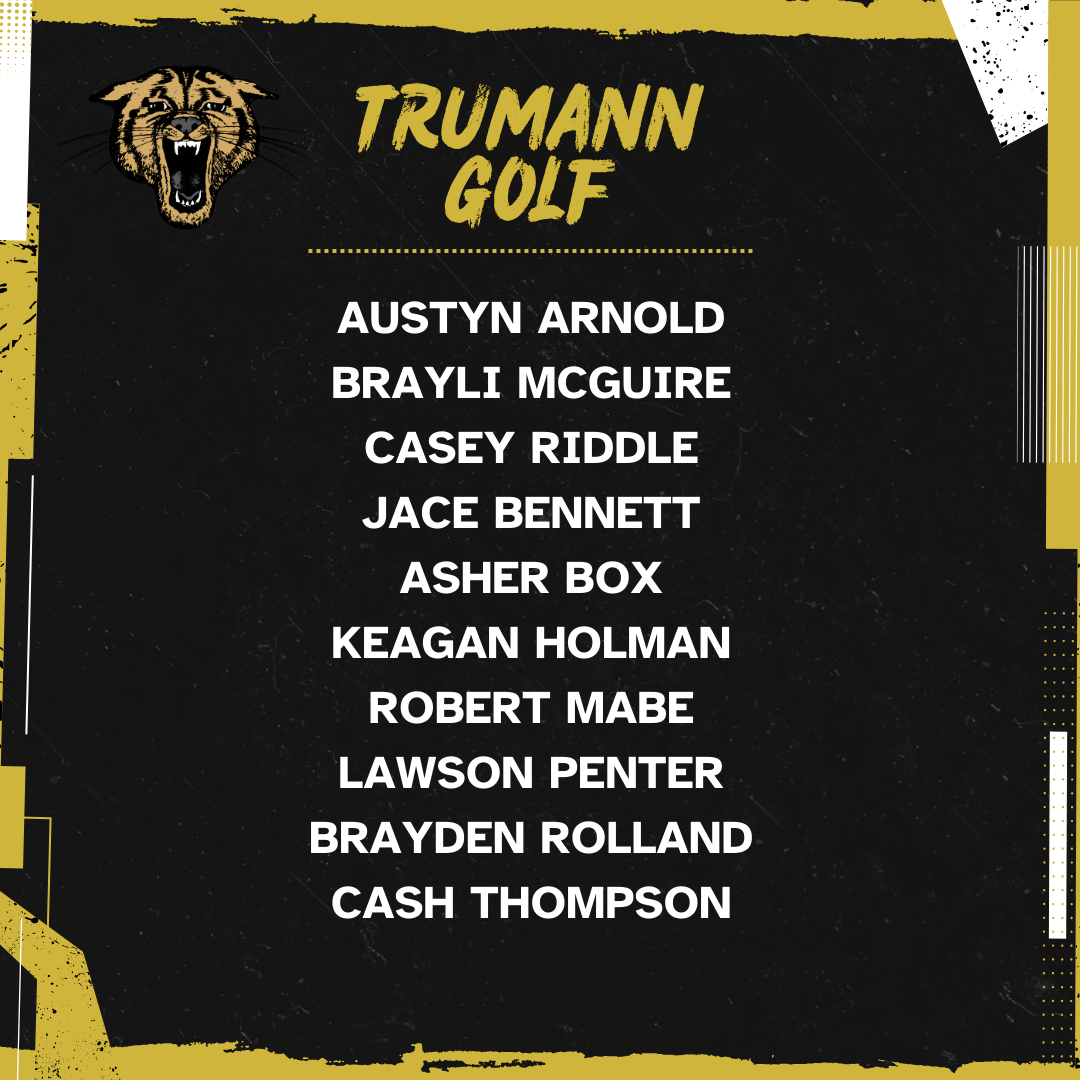 Wildcat Golf Roster – Rosters – Trumann School District