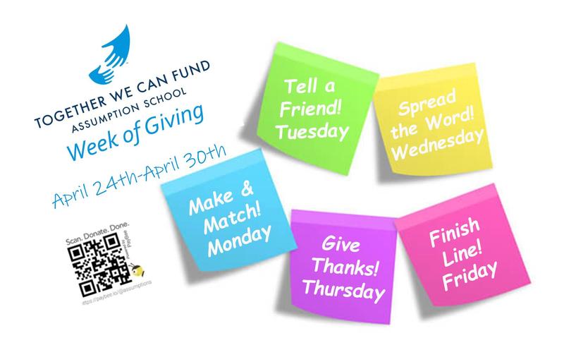 Week of Giving offers parents parent hour opportunities | Assumption School