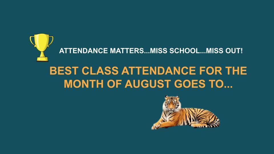 Best Class Attendance – Students – Stanford Avenue Elementary