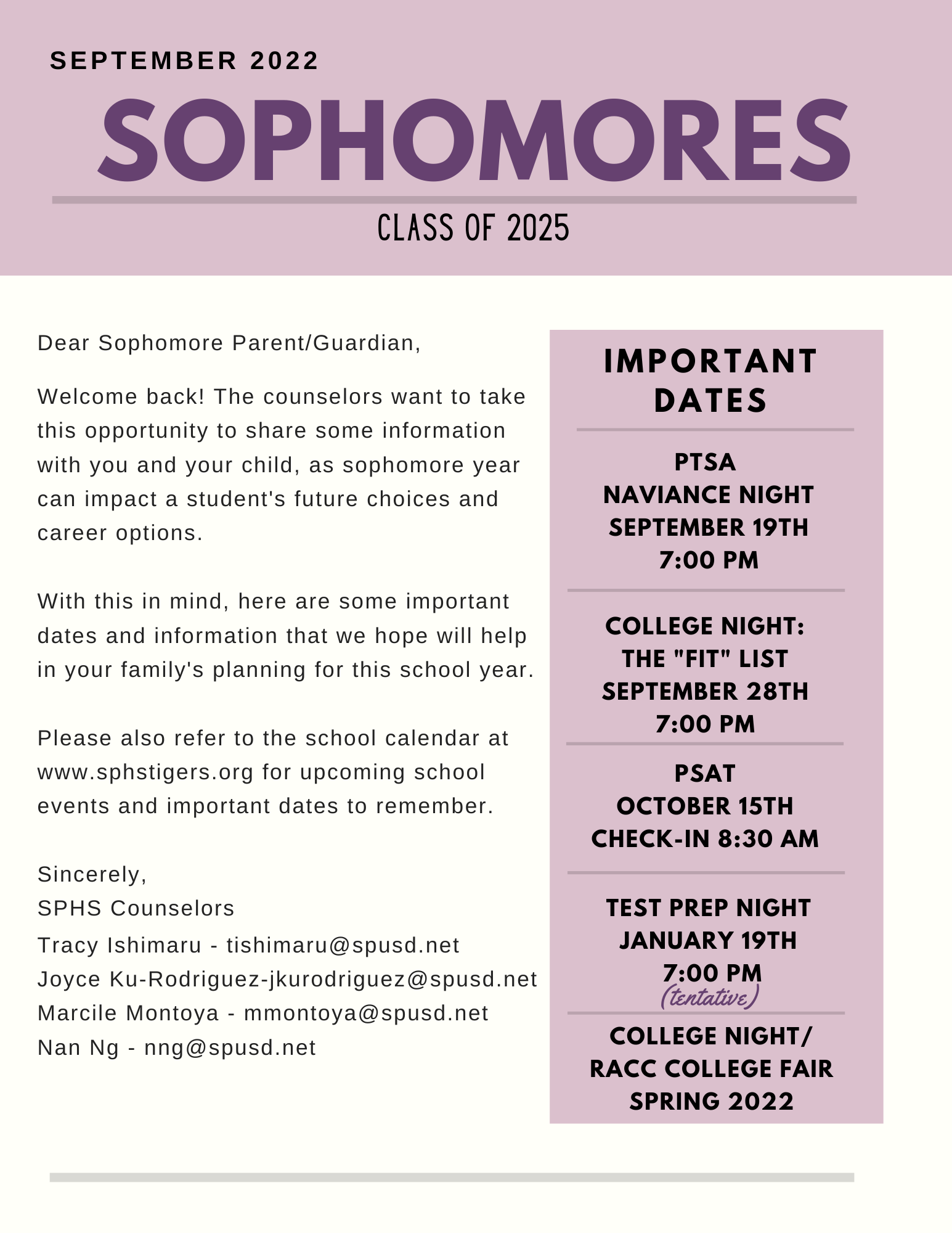 Sophomores – Sophomores – South Pasadena High School