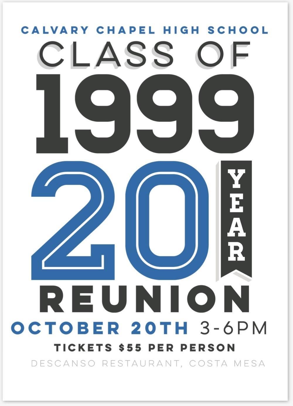 Class of 1999 20th Reunion | Calvary Chapel High School