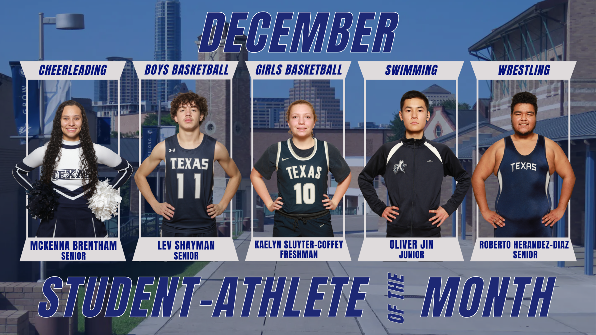 December 2023 – High School Student-Athletes of the Month – TSD Athletics