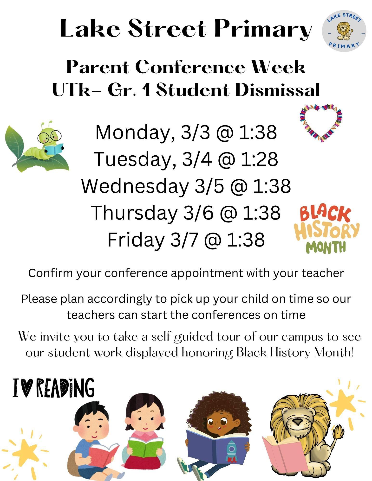 3/3-3/7: Parent Conference Week/Semana de conferencias para padres ...