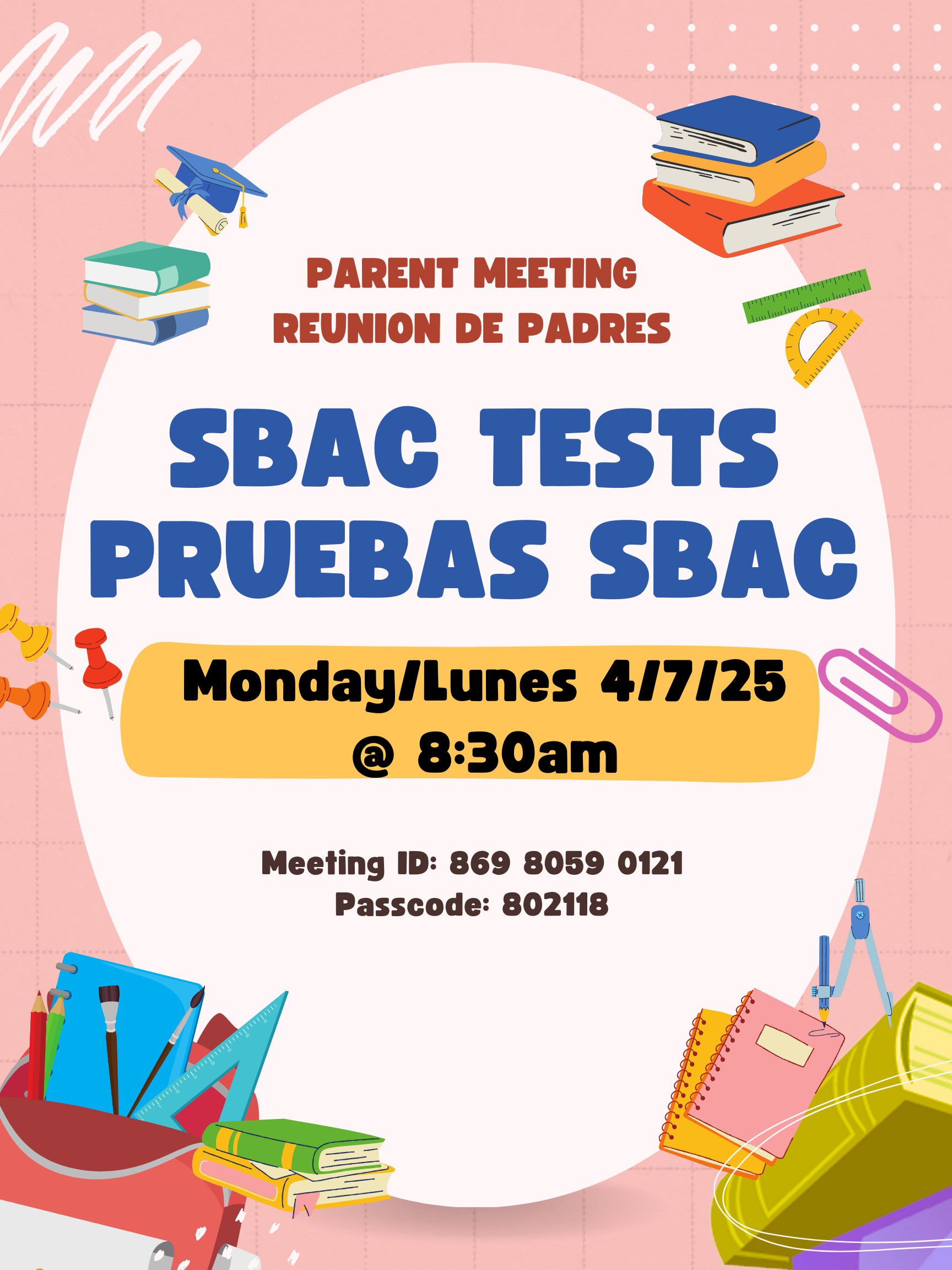 Informational SBAC Testing Meeting | Mulholland Middle School